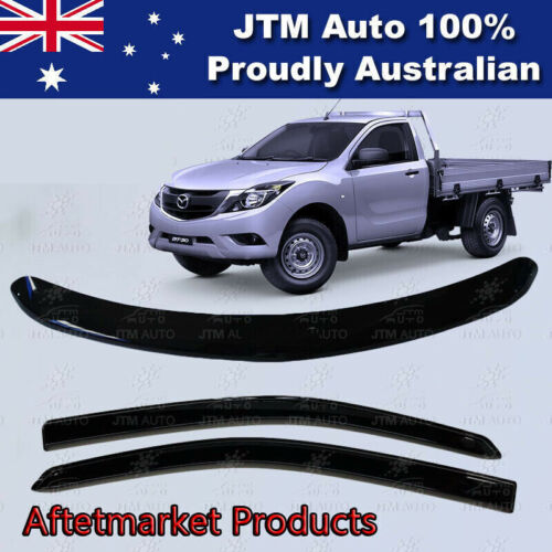 Bonnet Protector + Weather Shields Visor tosuit Mazda BT-50 Single Cab ...