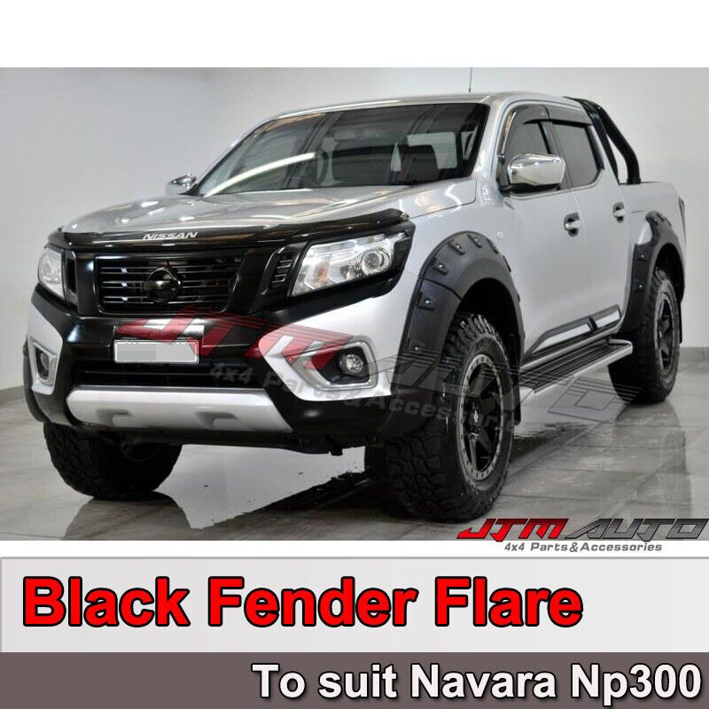 Wrinkle Black for Nissan Navara NP300 Fender Flares Wheel Arch Pocket ...
