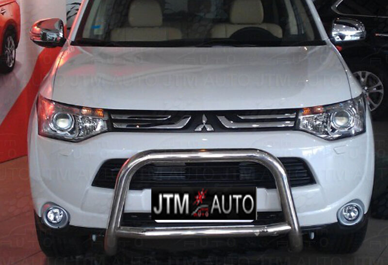 Nudge Bar Stainless Steel Grille Guard For Mitsubishi Outlander ZJ ZK ...