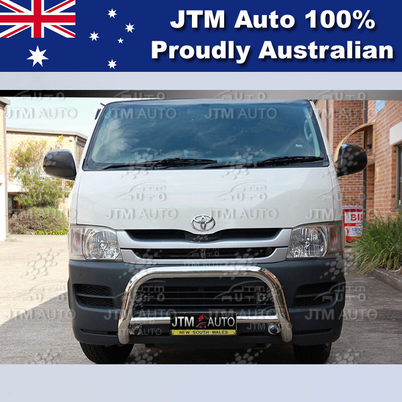 Nudge Bar 3" Stainless Steel Grille Guard to suit Toyota Hiace LWB 2005 ...