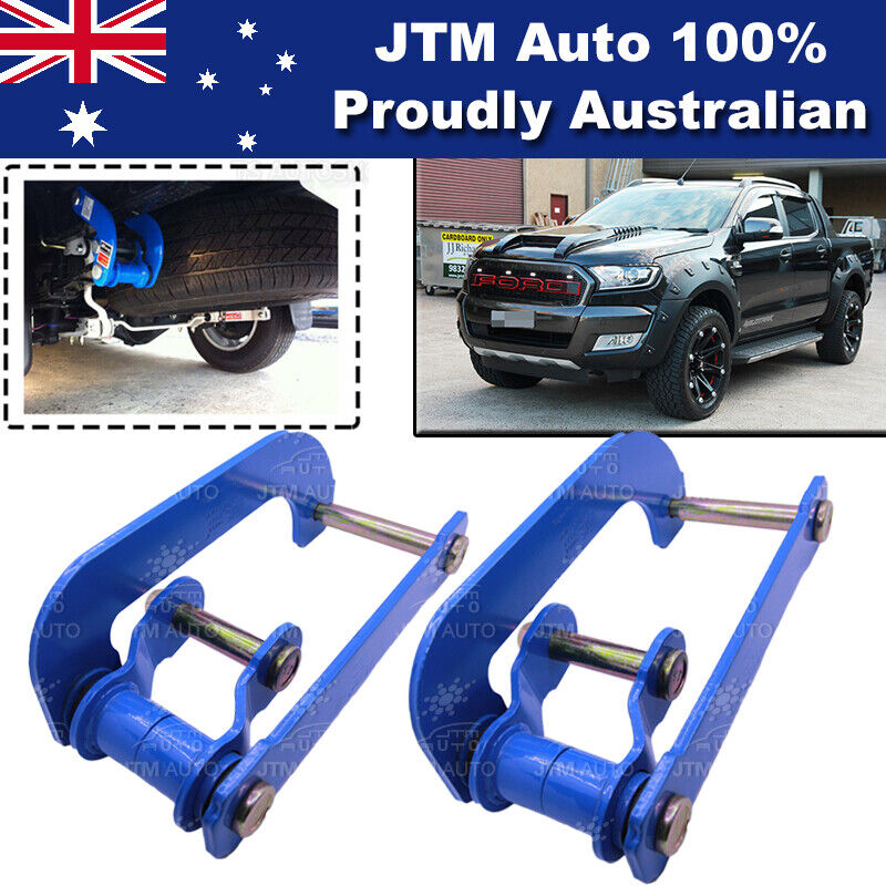 Rear Leaf Alloy Spring G Shackle Shackles to suit Ford Ranger 2012-2019 ...