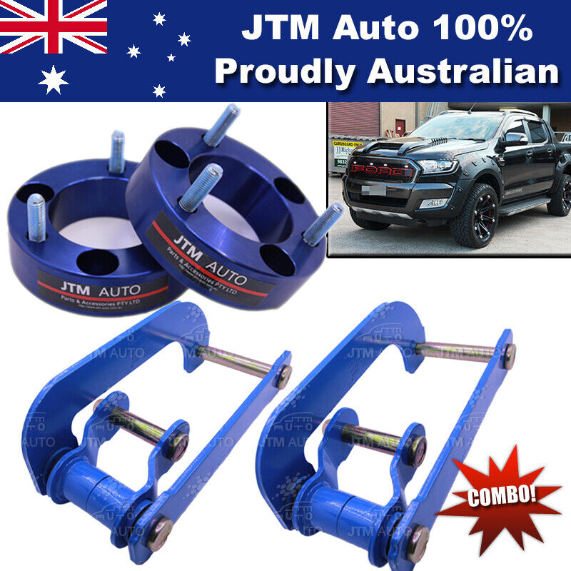 Lift Kit Strut Front Spacers + Rear G-Shackle to suit Ford Ranger 2012 ...