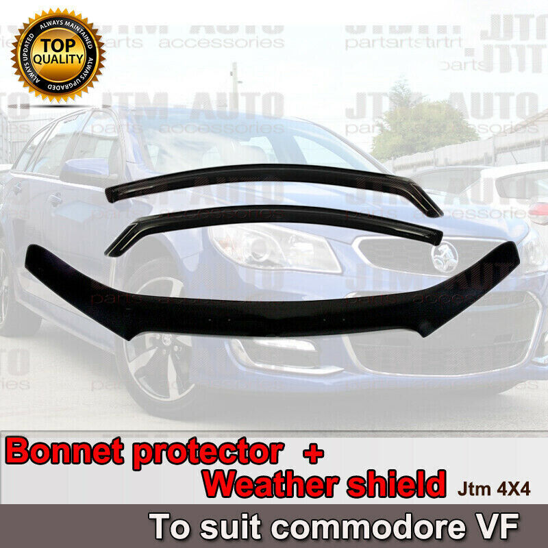 Bonnet Protector Guard + Weather Shields to suit Holden Commodore VF 13 ...