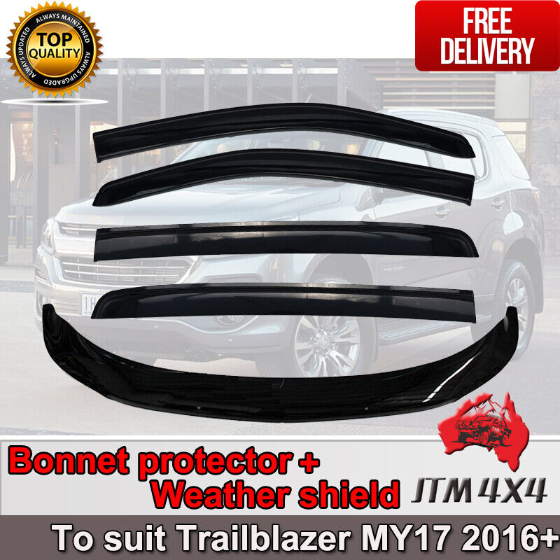 Bonnet Protector Guard + Weather Shields Visor to suit Holden ...