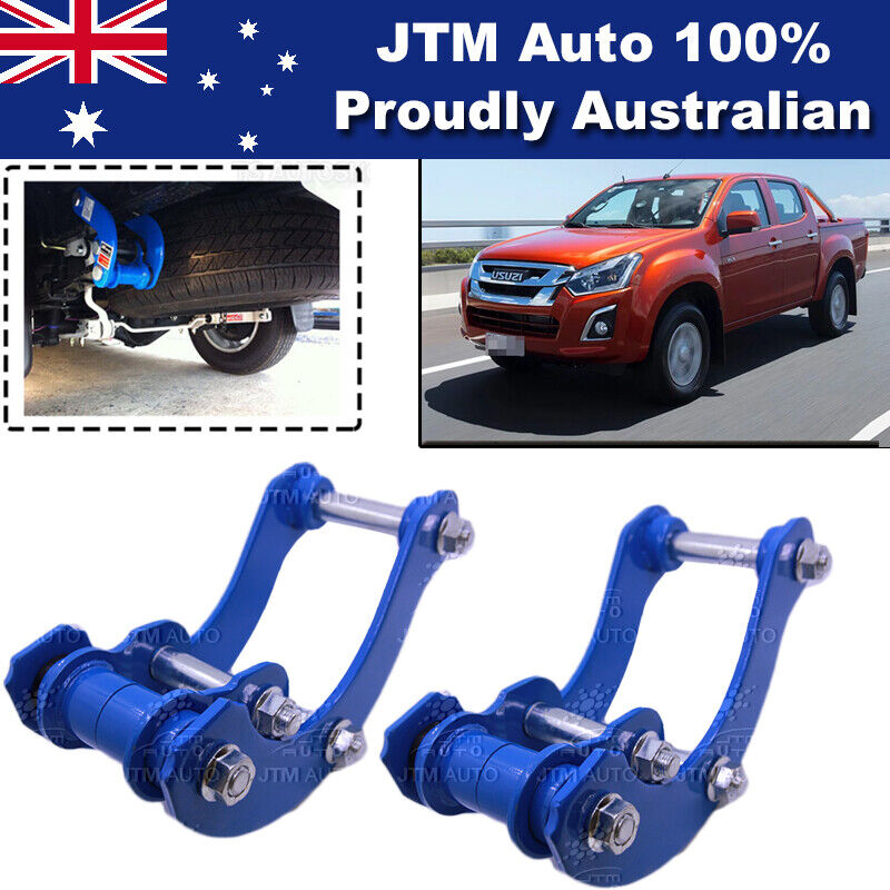 Rear Leaf Alloy Spring G Shackle Shackles to suit Isuzu D-max Dmax 2012 ...