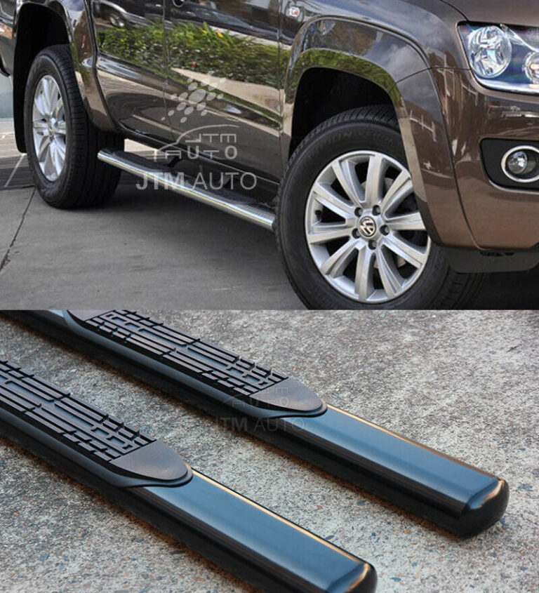 Suits to Volkswagen VW Amarok 4" Black Side Steps Running Boards 2010 ...
