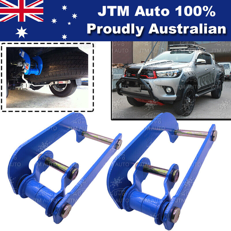Rear Leaf Alloy Spring G Shackle Shackles to suit Toyota Hilux Revo ...