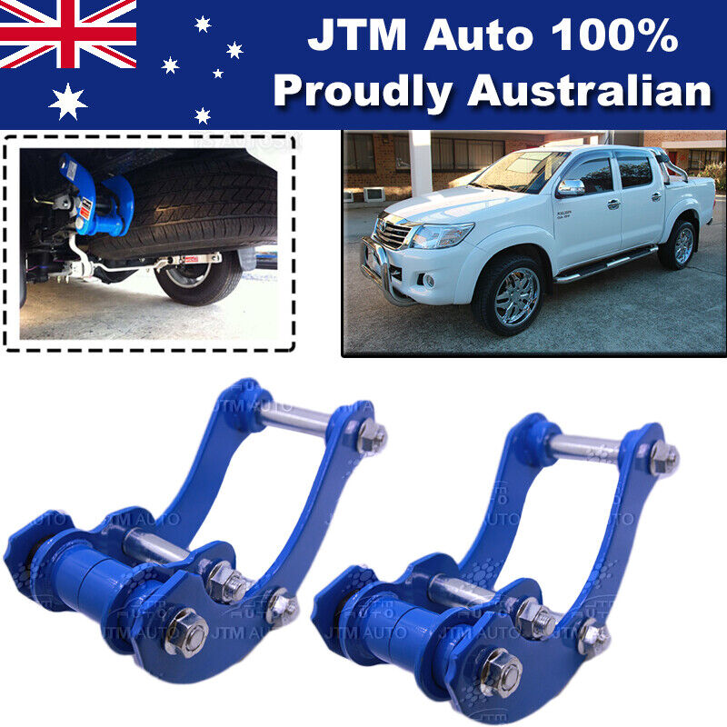 Rear Leaf Alloy Spring G Shackle Shackles to suit Toyota Hilux 2006 ...