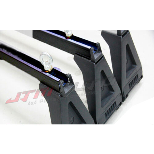 3 X 11"165cm Black Aluminium Cross BarRoof Racks For Gutter Rail Mount ...