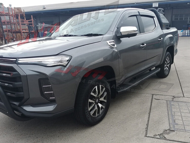 Heavy Duty Steel Black Side Steps to suit LDV T60 T-60 2017-2024 | JTM-AUTO