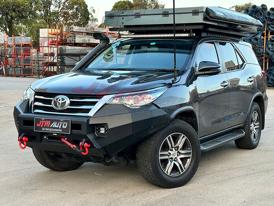 T-TEK Steel Bull Bar Winch Compatible to suit Toyota Fortuner 2015-2019 ...
