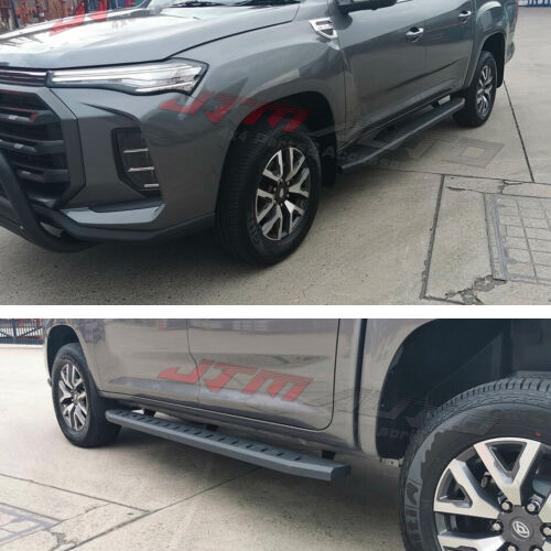 Heavy Duty Steel Black Side Steps to suit LDV T60 T-60 2017-2022 | JTM-AUTO