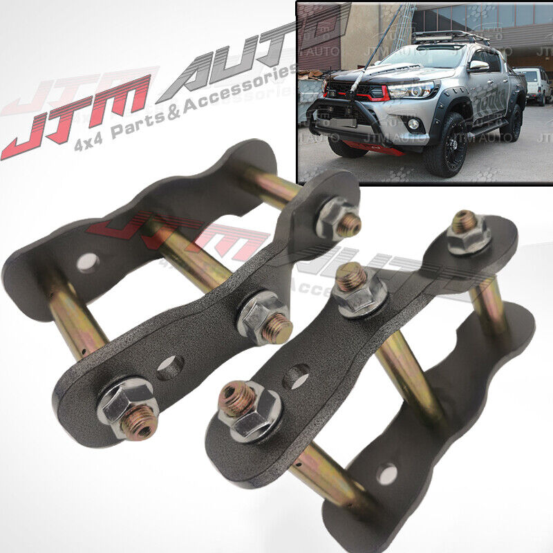 4WD Rear Leaf Alloy Spring 2 Inch Lift Shackle to suit Toyota Hilux ...