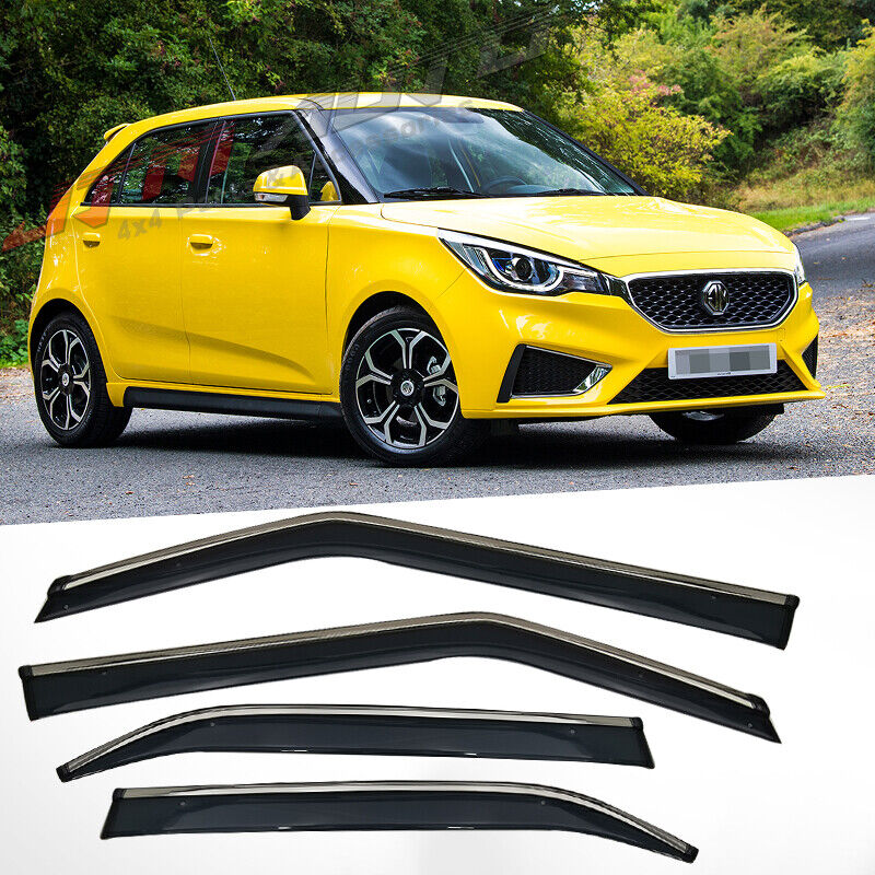 Chrome Trim Weather Shield Weathershield Window Visor To suit MG MG3 ...
