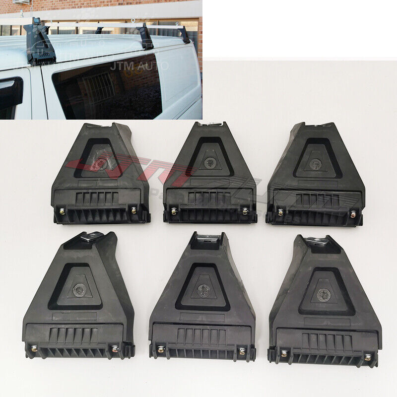 6 x 6 Inch 15CM Roof Rack Rail Bracket for Rain Gutter Mount Vehicles ...