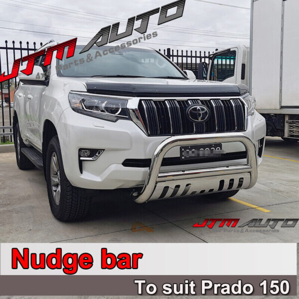 Nudge Bar 3" Stainless Steel Grille Guard to suit Toyota Prado 150 2016 ...