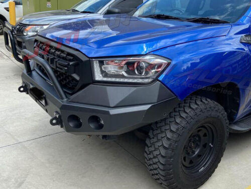 T-TEK Steel Bull Bar Black Steel Winch Compatible to suit LDV T60 T-60 ...