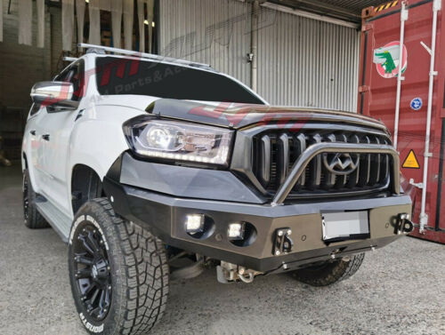 T-TEK Steel Bull Bar Black Steel Winch Compatible to suit LDV T60 T-60 ...