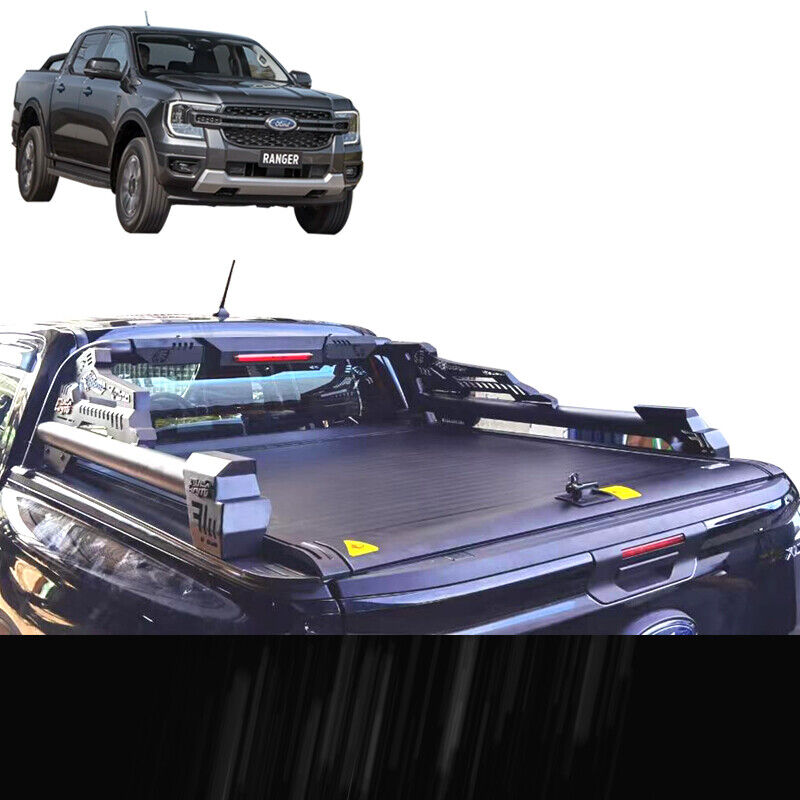 Alloy Roller Shutter Tonneau Hard Lip with LED to suit Ford Ranger NEW ...