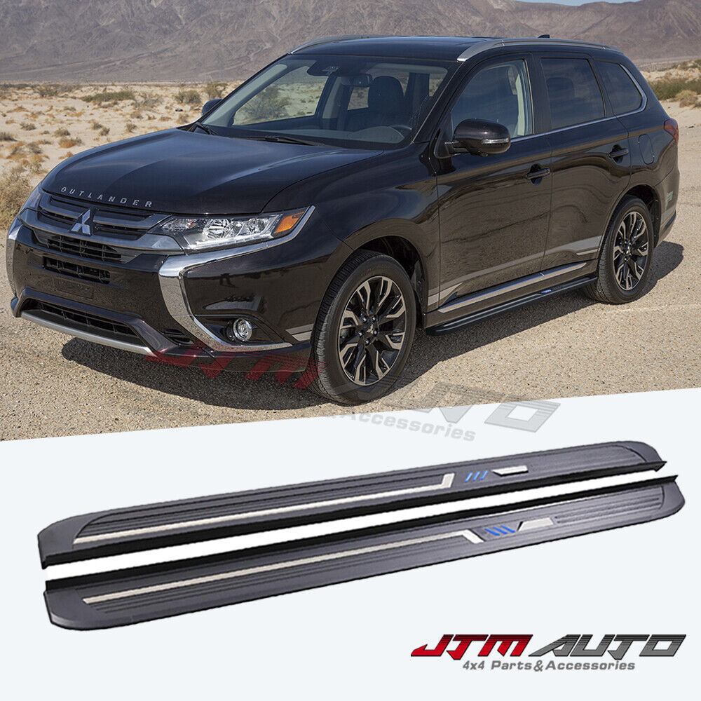 Black Aluminium Running Board Side Steps to suit Mitsubishi Outlander ...