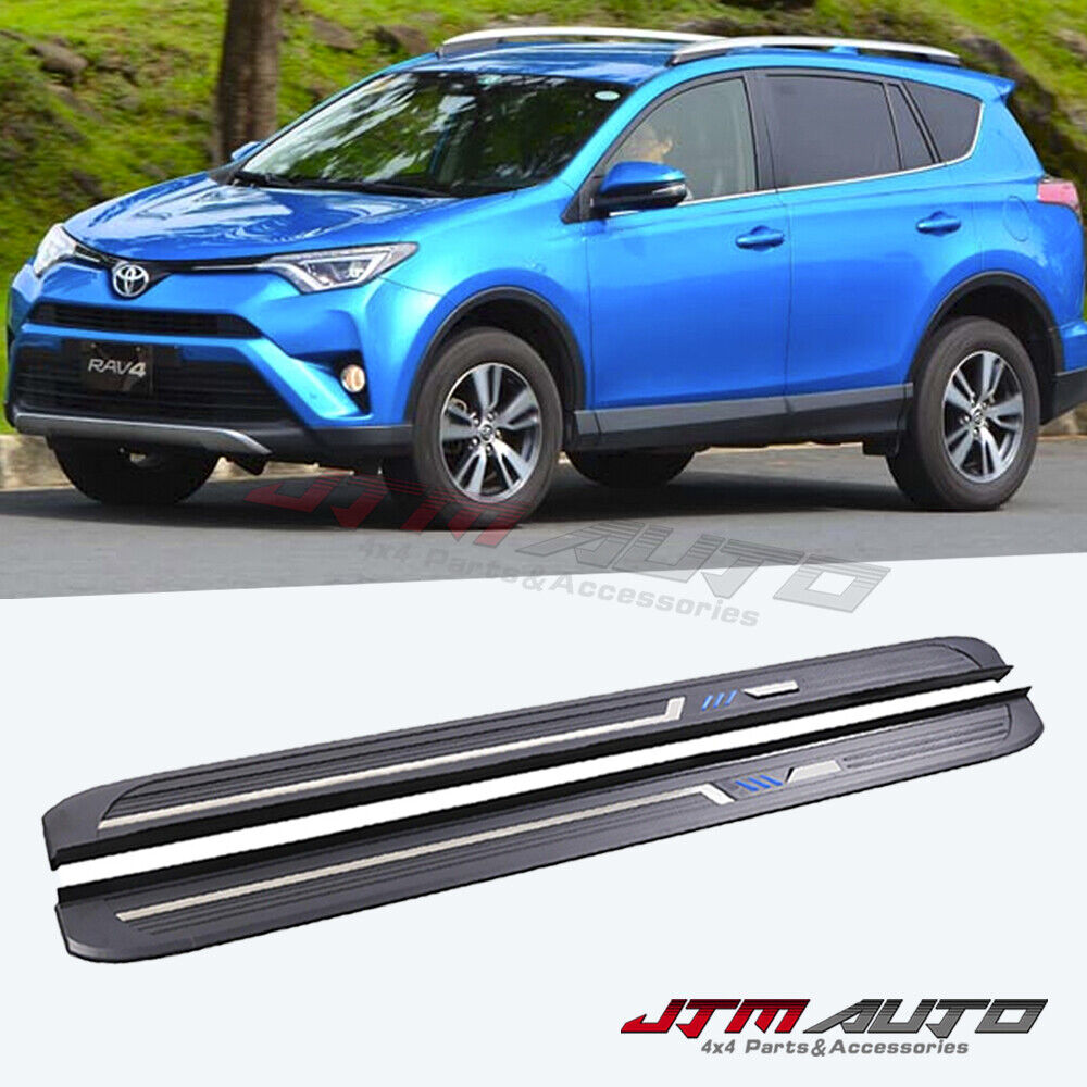 Black Aluminium Running Board Side Steps to suit Toyota Rav4 2013-2018 ...