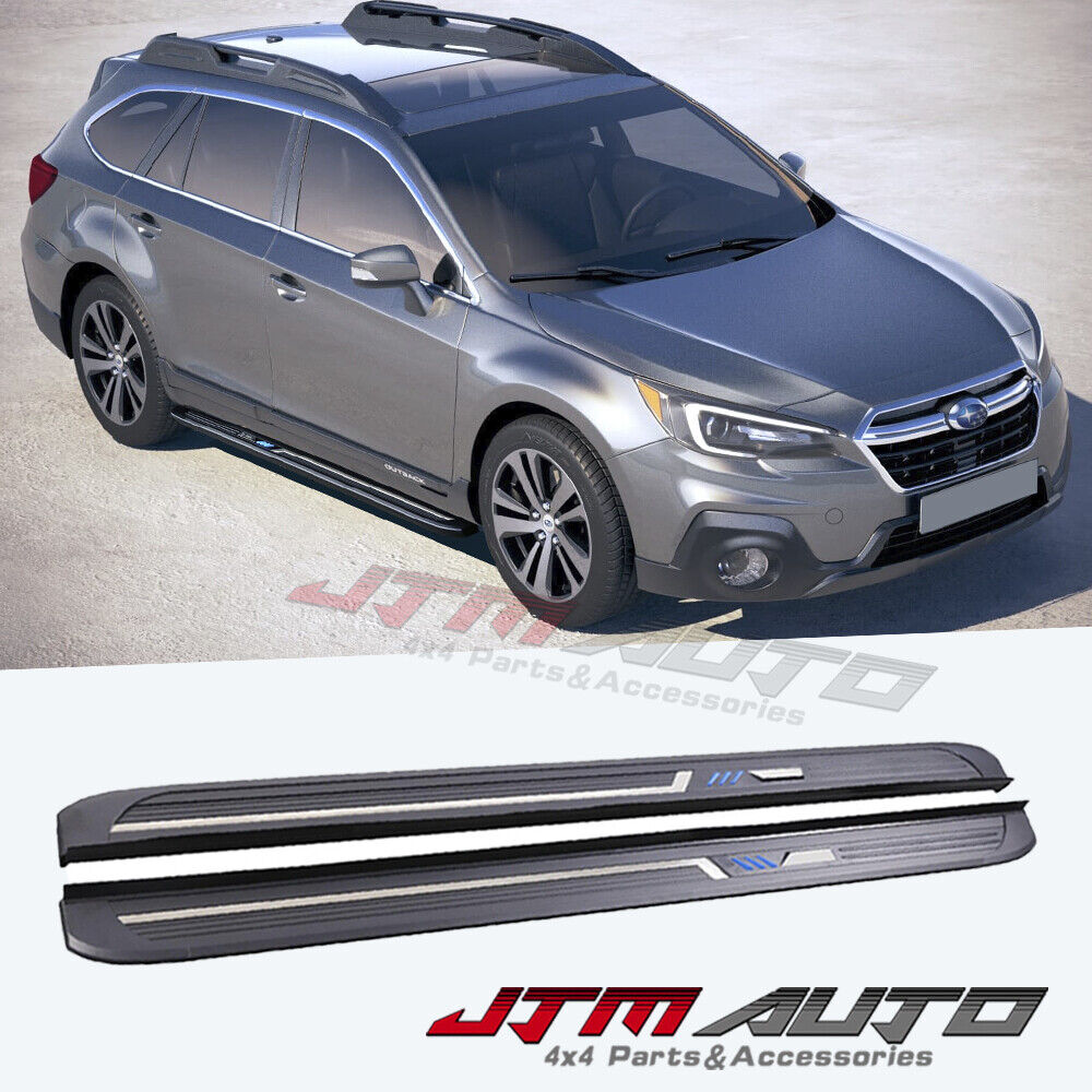Black Aluminium Running Board Side Steps to suit Subaru Outback 2015 ...