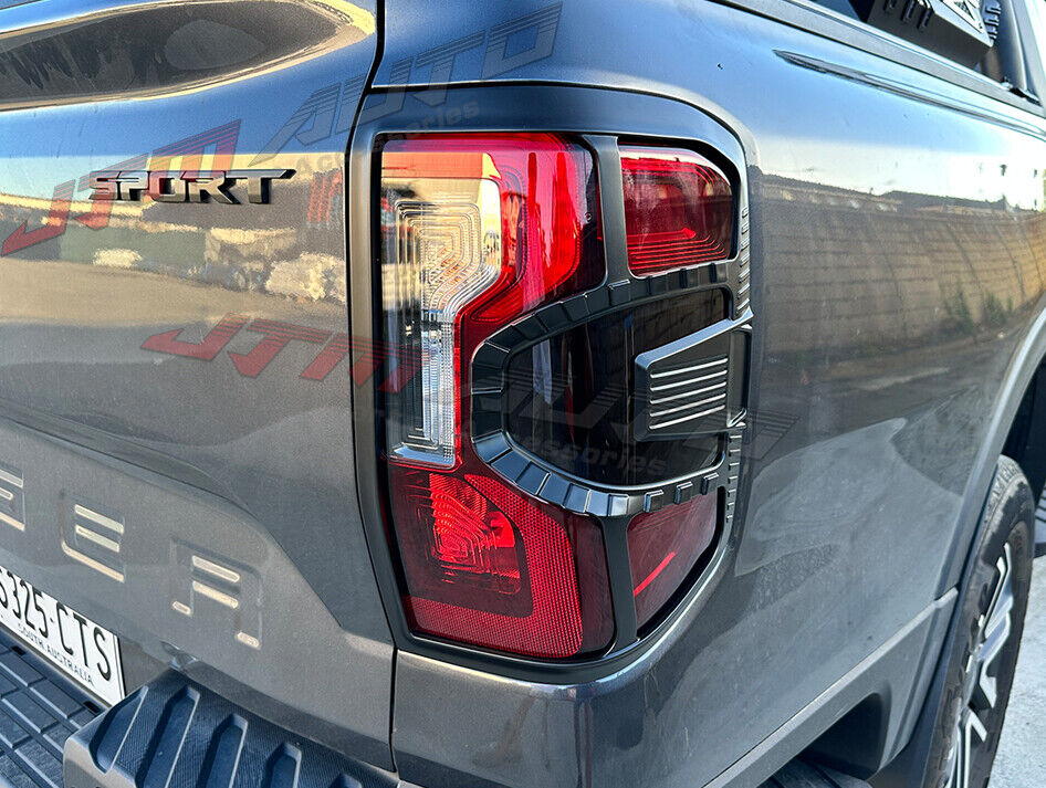 Black Tail Light Trim Cover suitable for Ford Ranger New-Gen 2022 ...