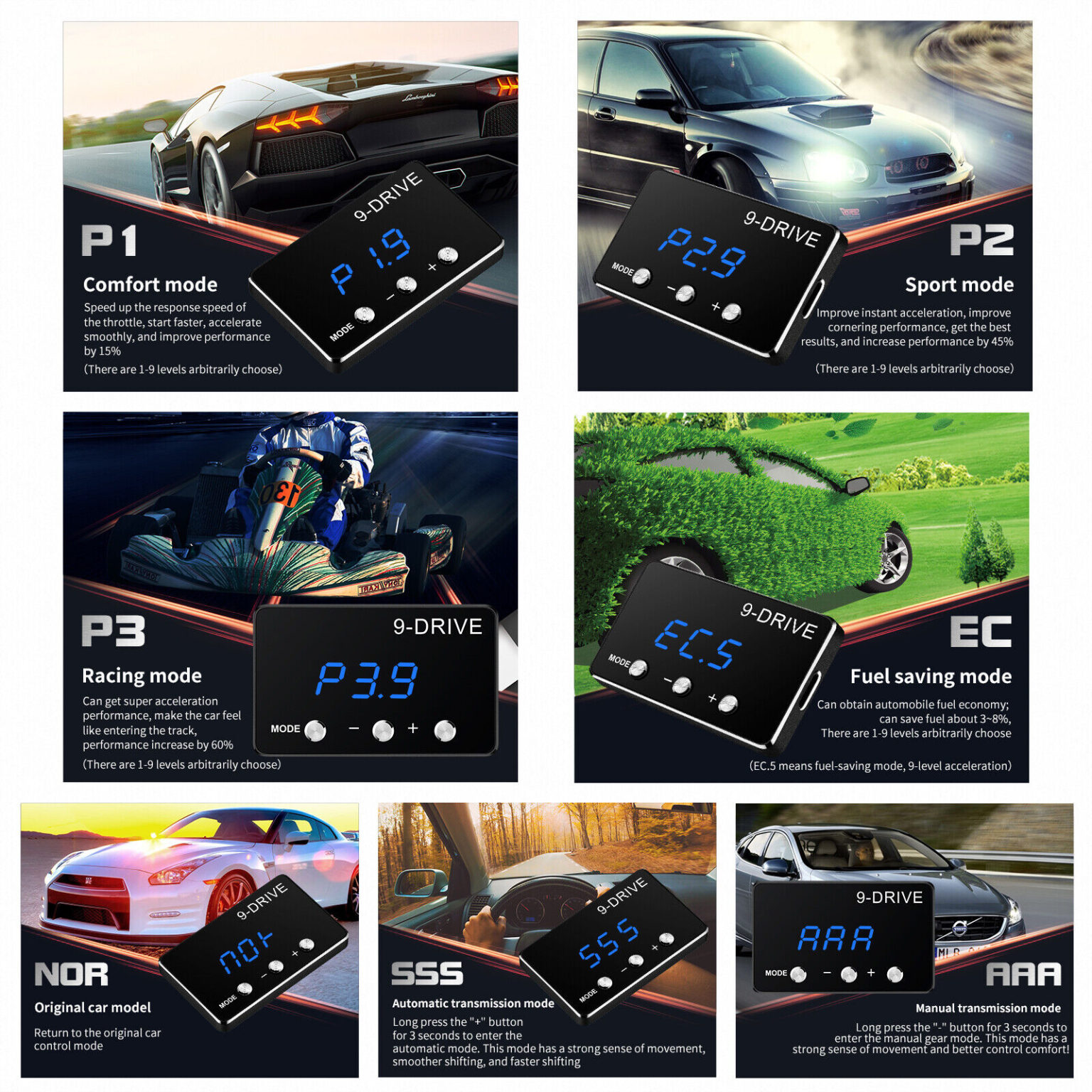 Electronic Throttle Controller 9-Drive to suit Toyota Hilux N80 ...