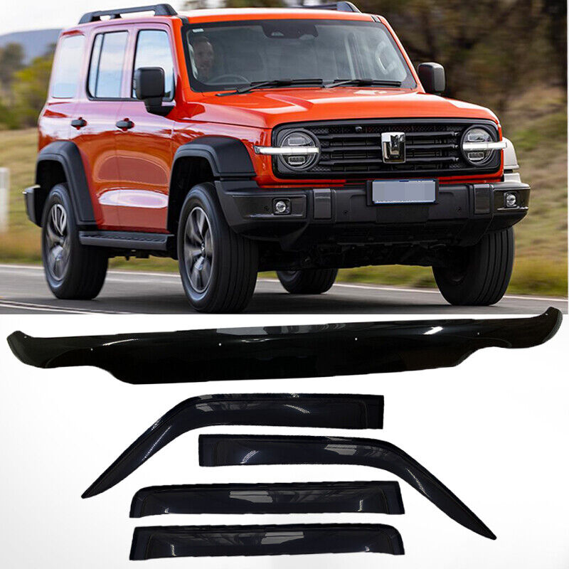 Bonnet Protector Guard + Weather Shield Window Visor to sut GWM Tank300 ...