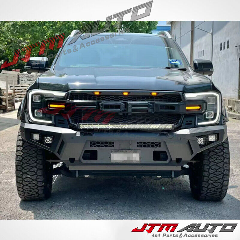 H-TeK Matt Black New Revolution Bull Bar to suit Ford Ranger New 2022 ...