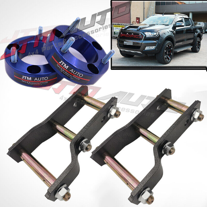 Strut Front Spacers + Rear Shackle 2 Inch to suit Ford Ranger PX 2012 ...