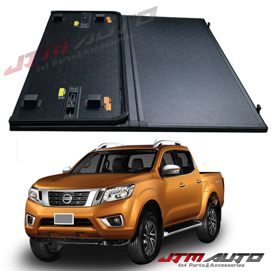 Aluminium Tri-Fold Folding Hard Tonneau Cover Suits Nissan Navara NP300 ...