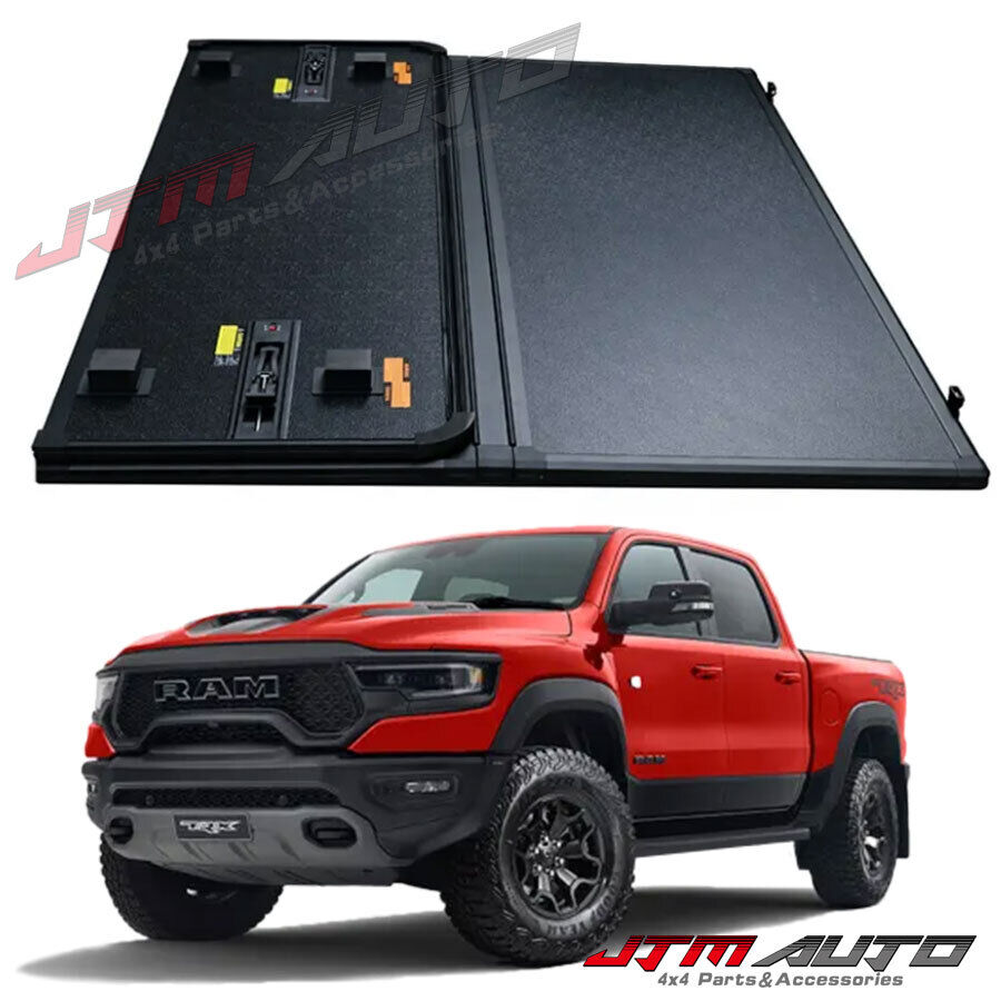Aluminium Tri-Fold Folding Hard Tonneau Cover suits Ram 1500 DT 5'7 ...