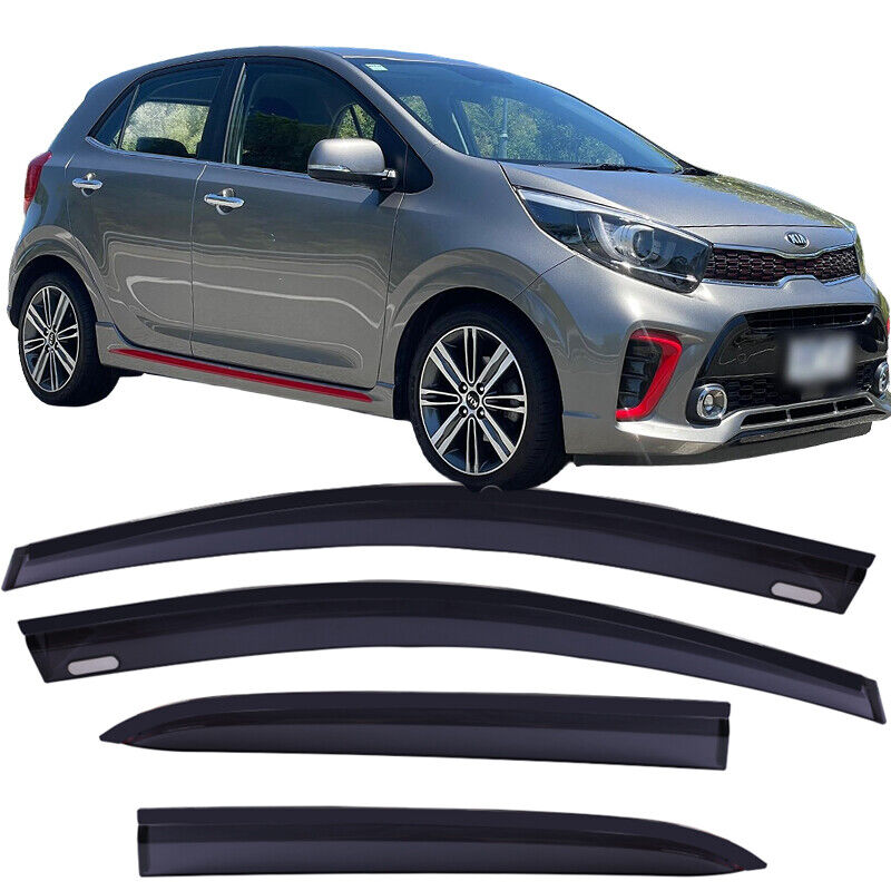 Luxury Weathershields Weather Shields Window Visor to suit Kia Picanto ...