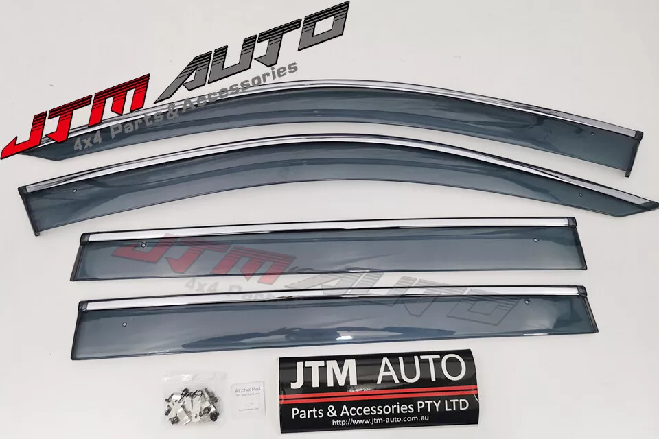 IJ Chrome Weather Shield Weathershield Window Visor for VW Volkswagen ...