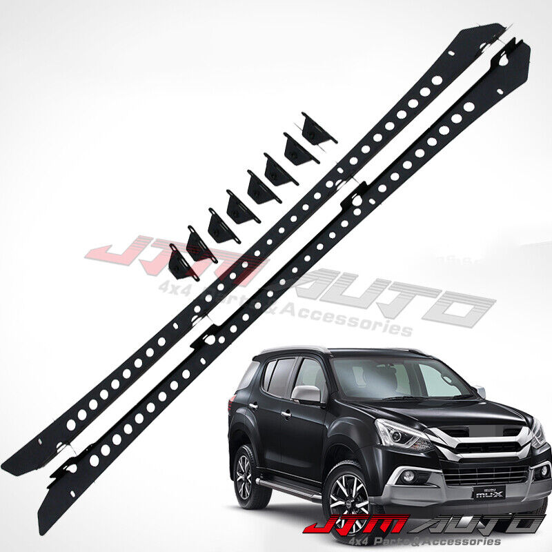 Black Powder Coated Platform Bracket Rails Racks tosuit Isuzu MUX MU-X ...