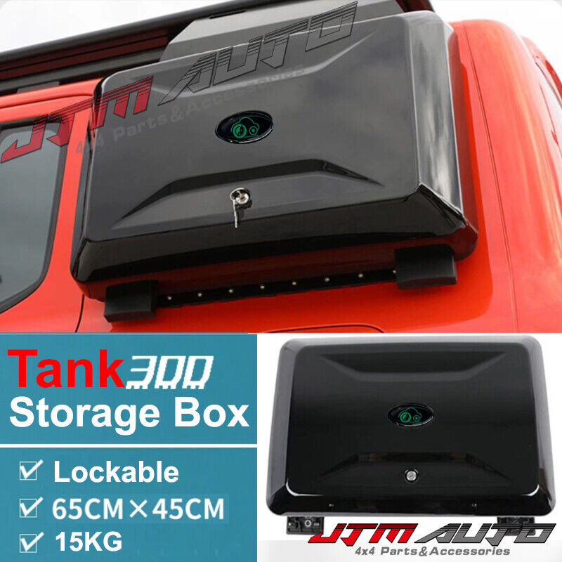 Exterior Side Gear Storage Box Tools Carrier Glossy Black for GWM Tank ...