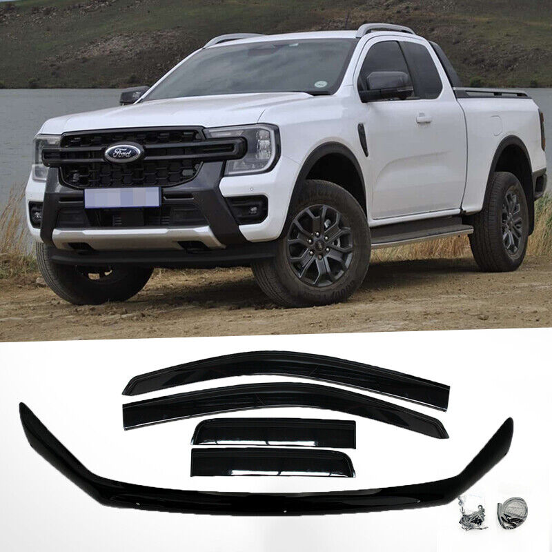Bonnet Protector Guard + Weather Shield Window Visor for Ranger Extra ...