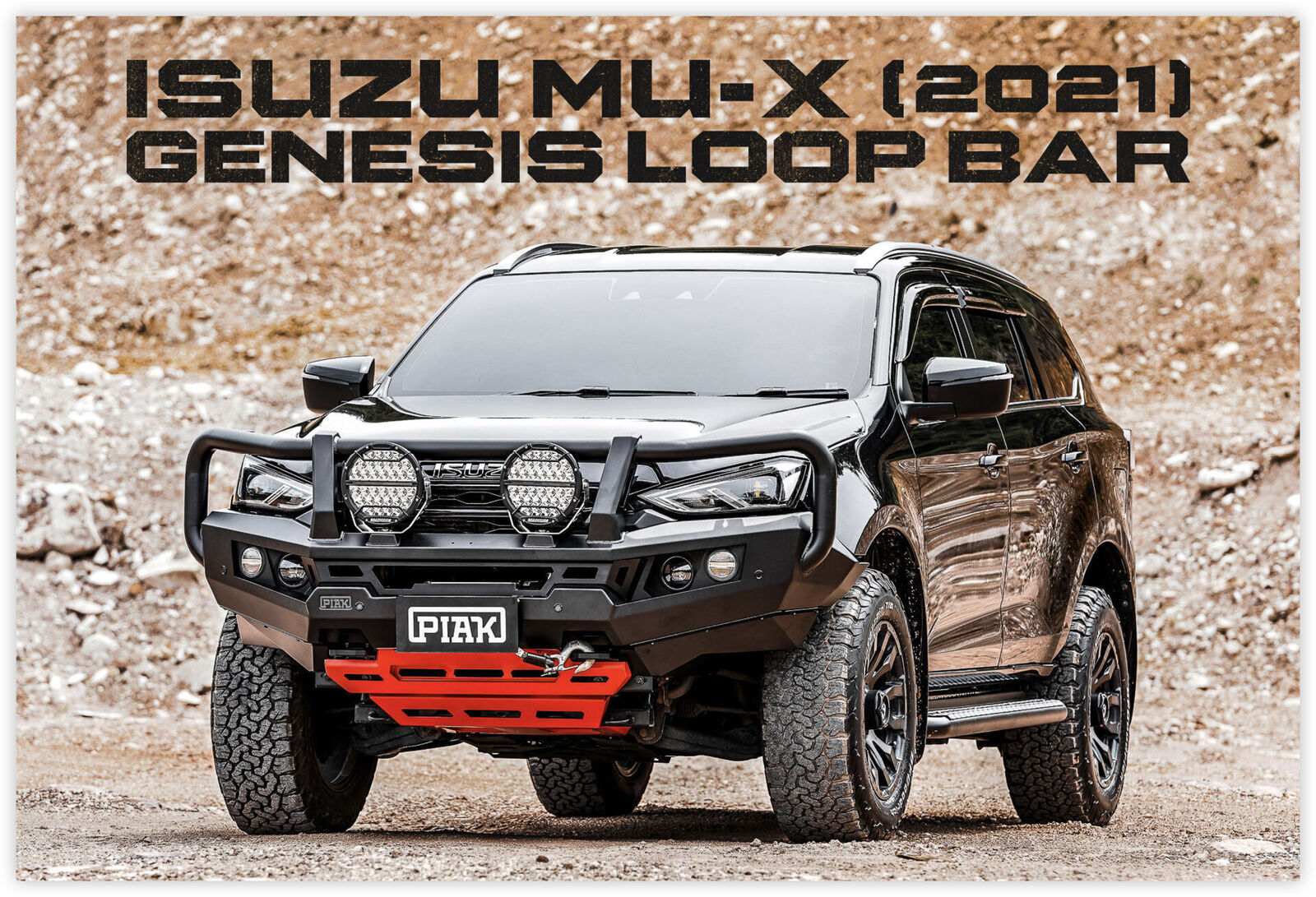 PIAK ADR GENESIS 3 LOOP BULL BAR to suit ISUZU MUX 2021-2024 | JTM-AUTO