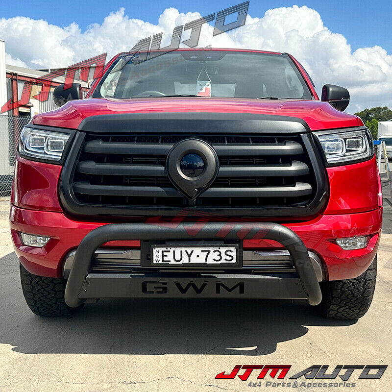 Black Steel Nudge Bar Grille Guard to suit GWM Cannon, Cannon L, Cannon ...