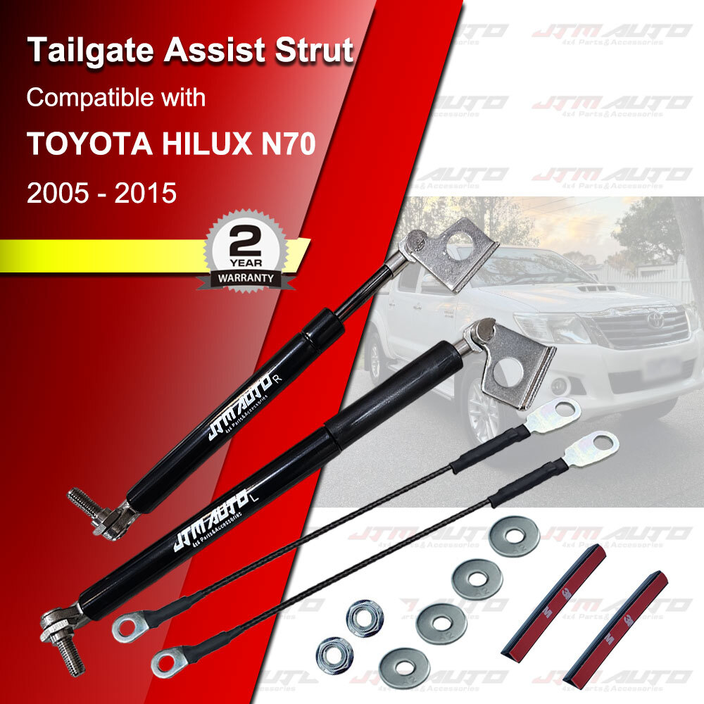 JTM Tailgate Strut Kit to suit Toyota Hilux N70 2005–2015 Soft Up ...